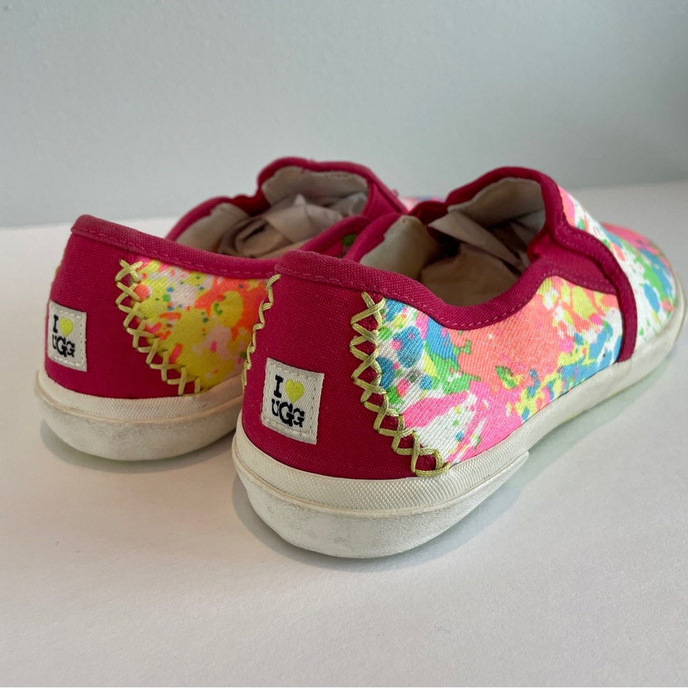Ugg Punch Paint Splatter I Heart Love Slip-On Sneaker… - Gem
